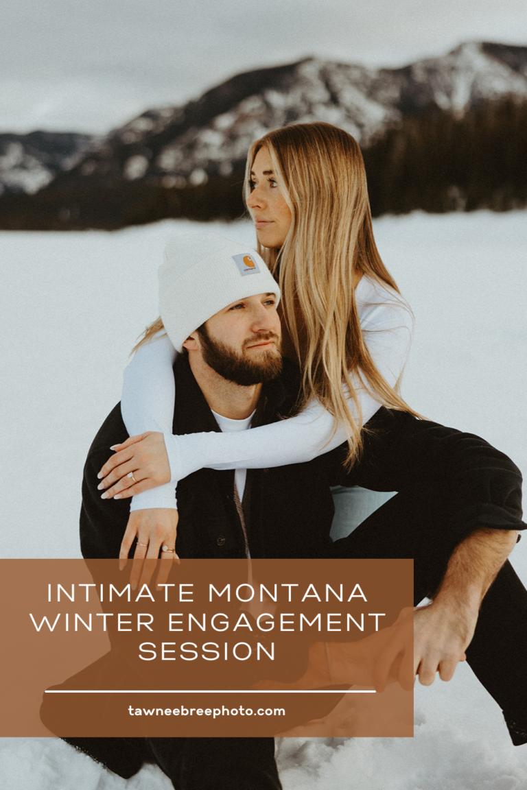 An Intimate Bozeman Montana Winter Engagement Session - tawneebreephoto.com